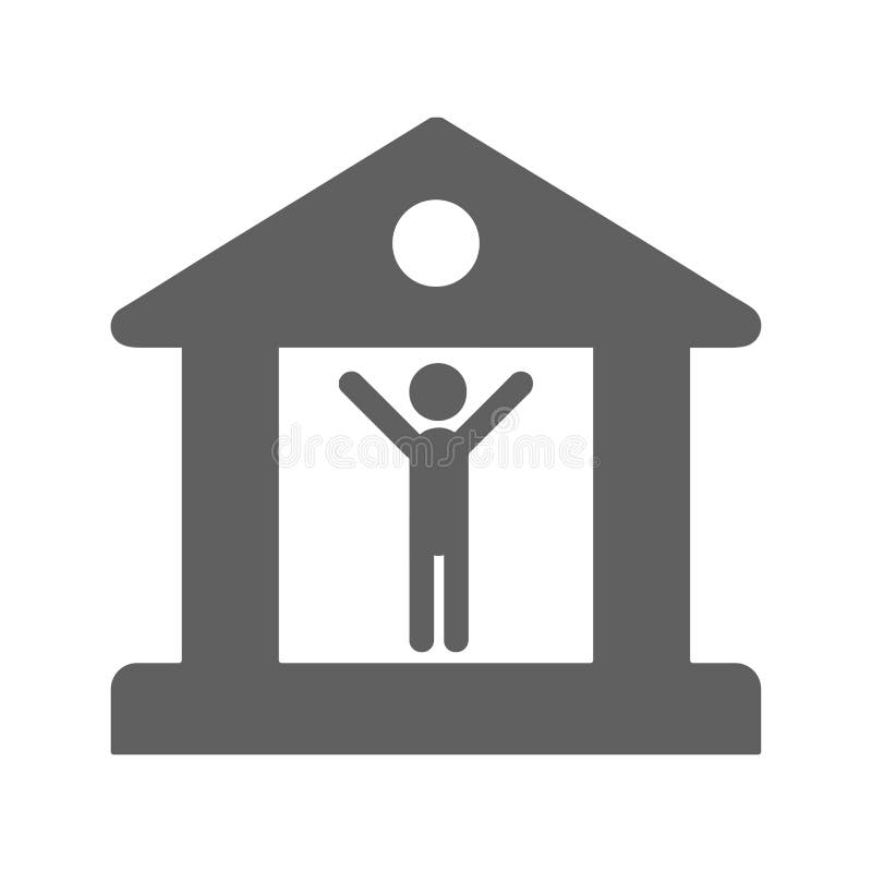 Bank Gray Icon, Building, House Vector Stock Vector - Illustration of ...