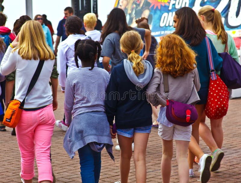 Pre-teens in Bank Holiday in Brighton Editorial Photo - Image of girls ...