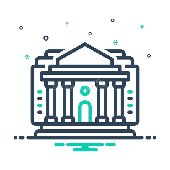 Mix Icon for Bank, Building and Banking Stock Vector - Illustration of banking, sign: 294719194