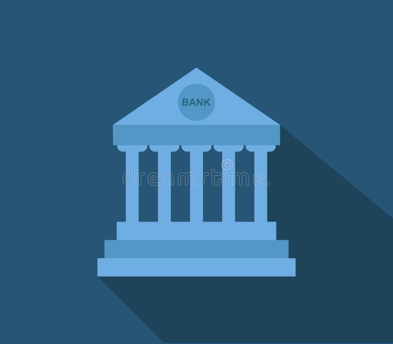 Bank icon stock illustration. Illustration of business - 78726641