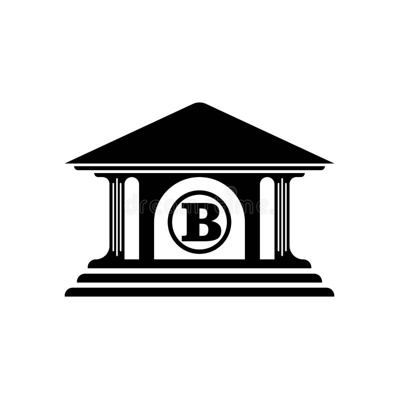 Bank Icon Logo Vector Design Stock Vector - Illustration of graphic ...