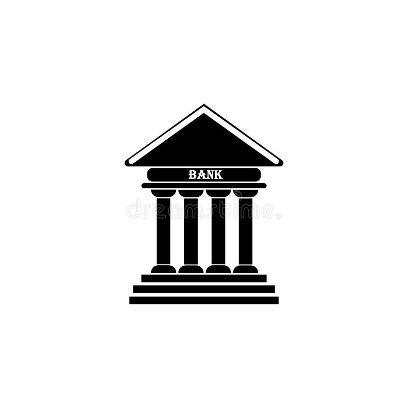 Bank icon logo vector stock illustration. Illustration of savings ...