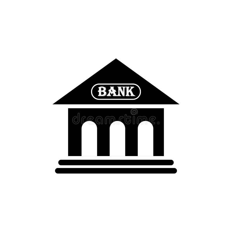 Bank icon logo vector stock illustration. Illustration of isolated ...