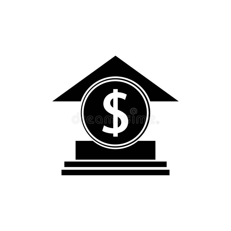 Bank icon logo vector stock illustration. Illustration of bank - 260223056