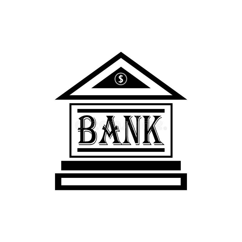 Bank icon logo vector stock illustration. Illustration of loan - 260223062