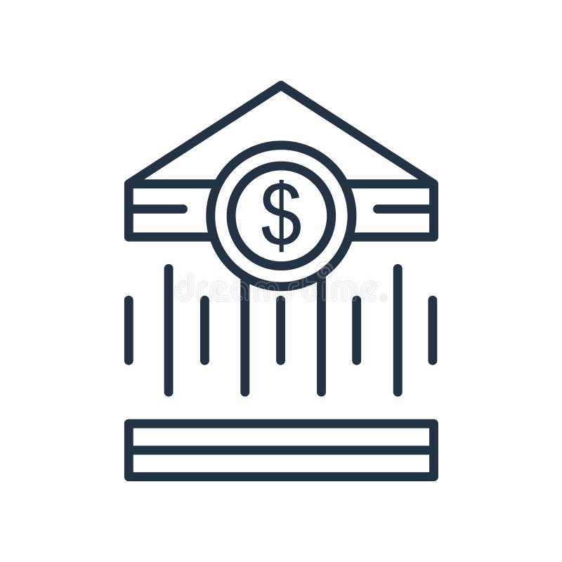 Bank Icon Vector Sign and Symbol Isolated on White Background, Bank ...