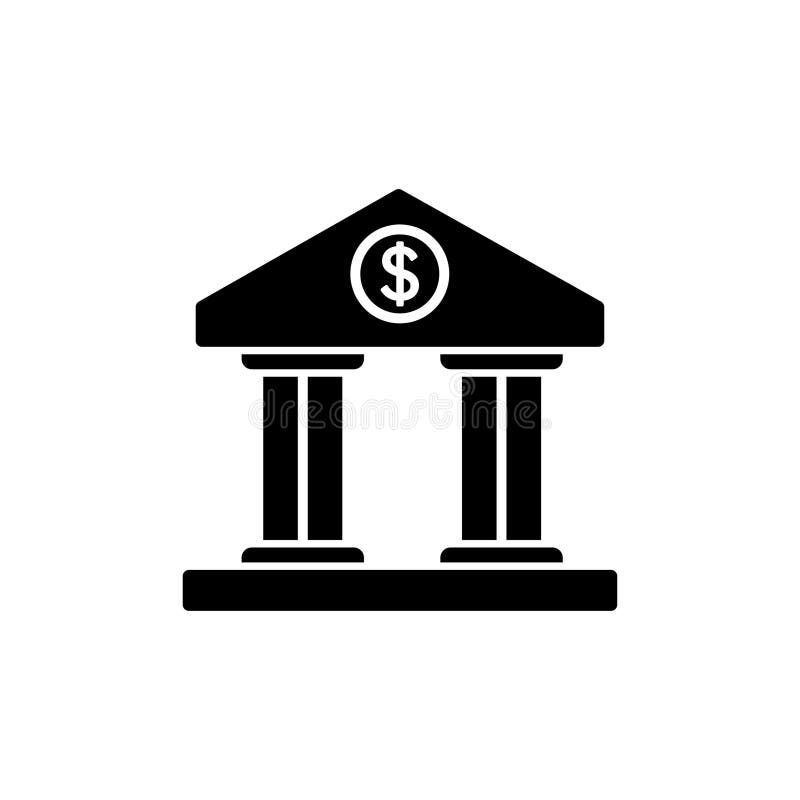 Bank Icon . Bank Icon Symbol Stock Vector - Illustration of loan ...