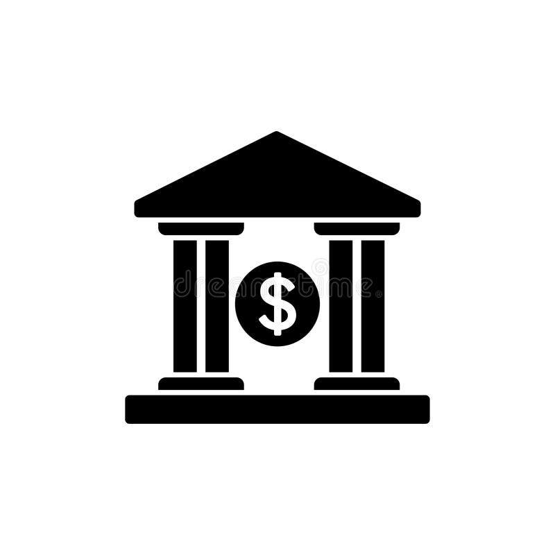 Bank Icon . Bank Icon Symbol Stock Vector - Illustration of icon, bank ...