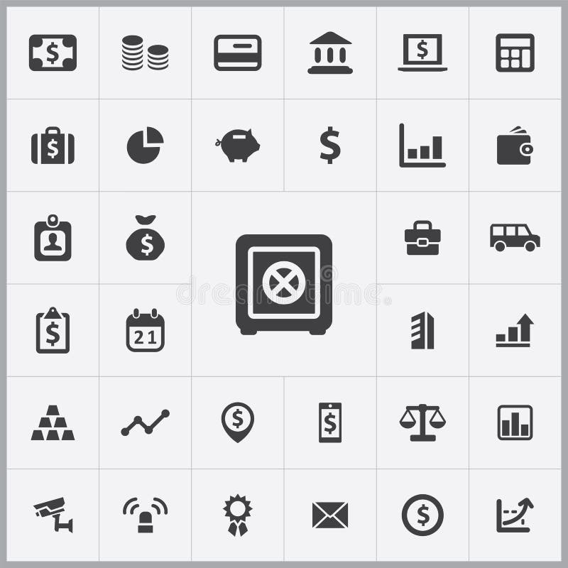 Bank icons universal set stock vector. Illustration of business - 80012919