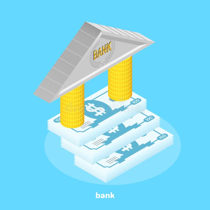 Bank 5 stock vector. Illustration of business, finance - 194263337