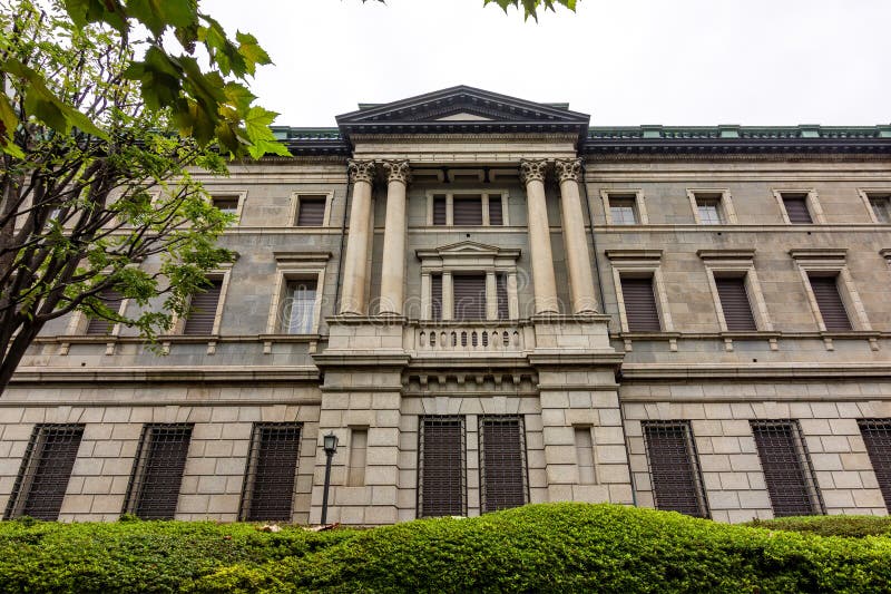 Bank of Japan Building in Tokyo Stock Image - Image of exterior ...