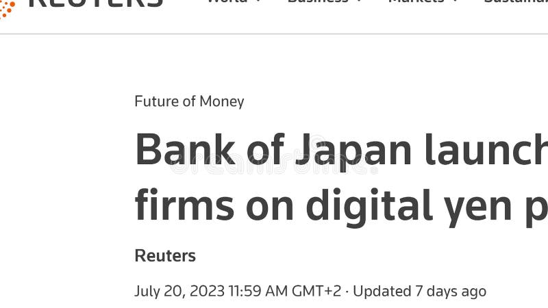 2023: Bank of Japan Headlines Fast Sequence Stock Footage - Video of ...