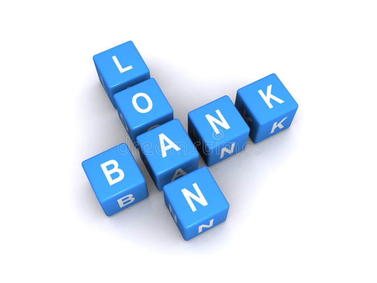 Bank loan sign stock image. Image of graphical, isolated - 26422145