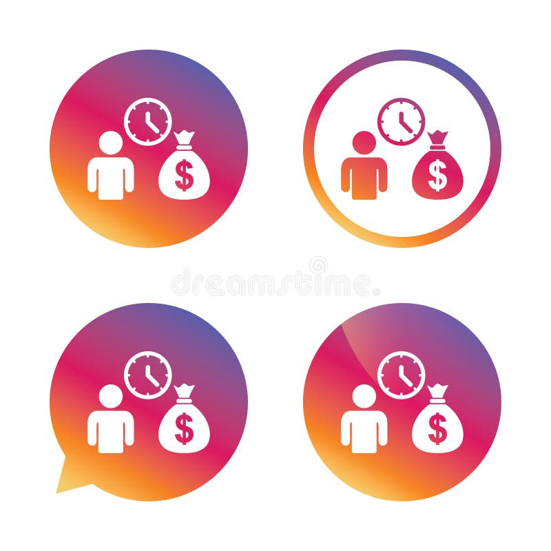 Bank Loans Sign Icon. Get Money Fast Symbol Stock Vector - Illustration ...