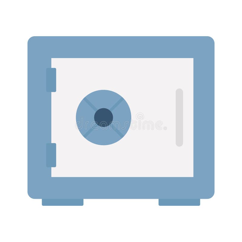 Bank Locker Flat Vector Icon Which Can Easily Modify or Edit Stock ...
