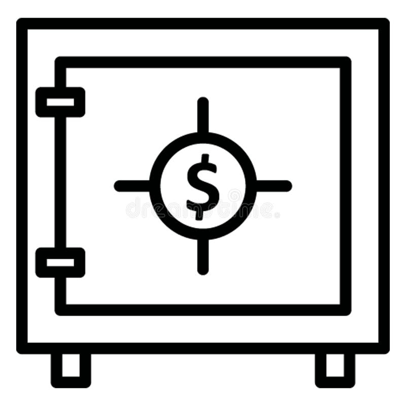 Bank Locker Isolated Vector Icon Which Can Easily Modify Stock Vector ...