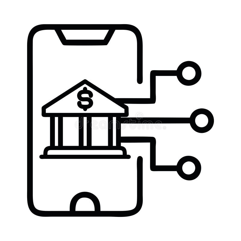 Bank Logo Digital stock illustration. Illustration of money - 365607875