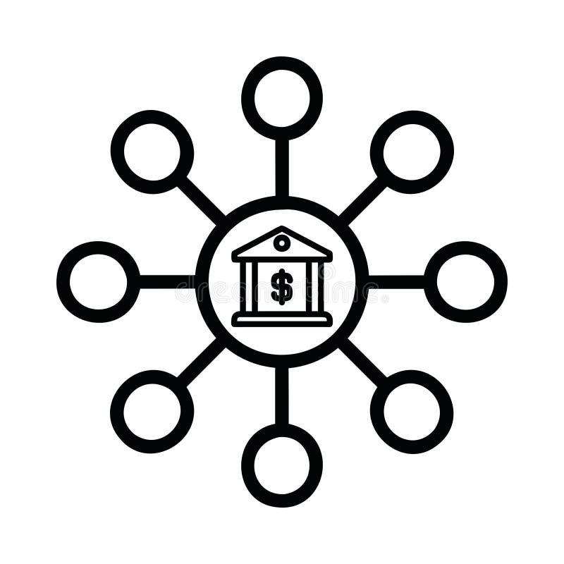 Bank Logo Network stock vector. Illustration of financial - 365609695