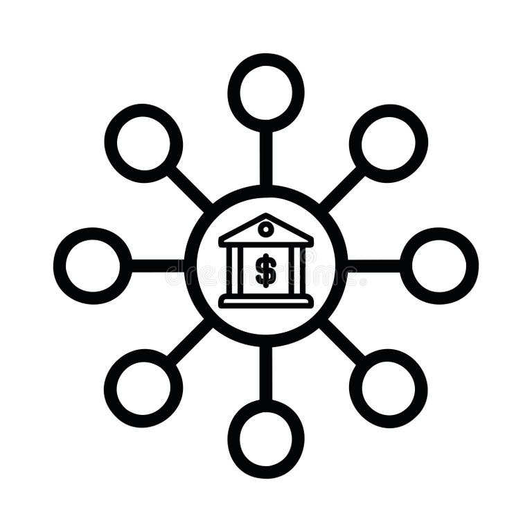 Bank Logo Network stock vector. Illustration of financial - 365609695