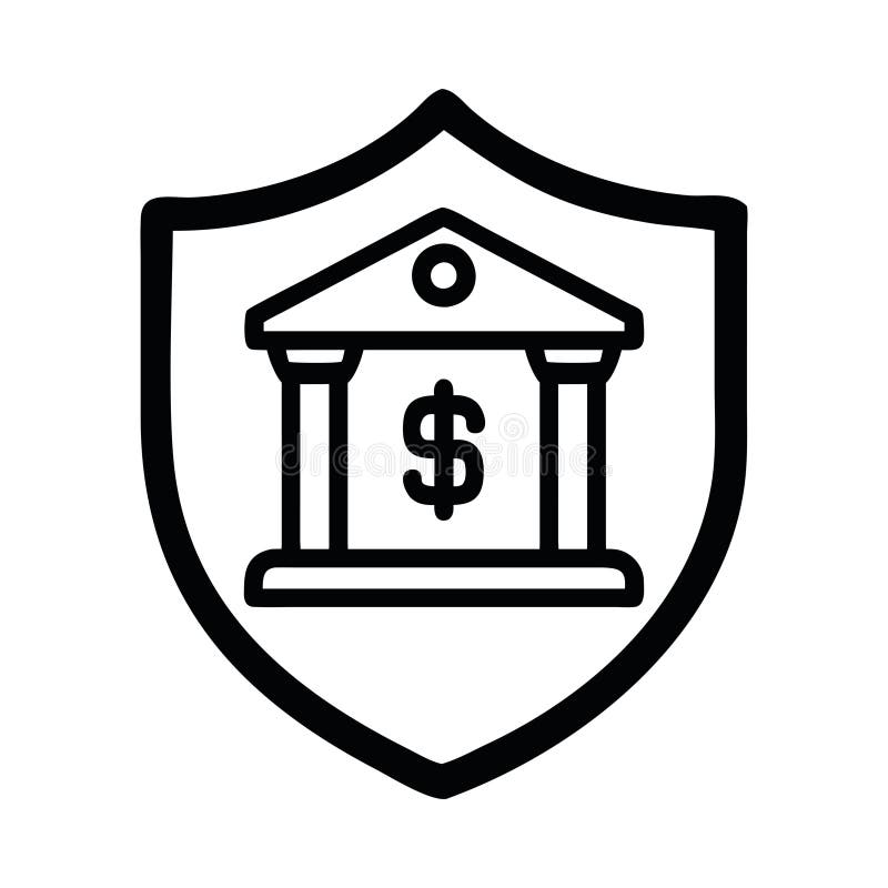 Bank Logo Security stock vector. Illustration of symbol - 365608175