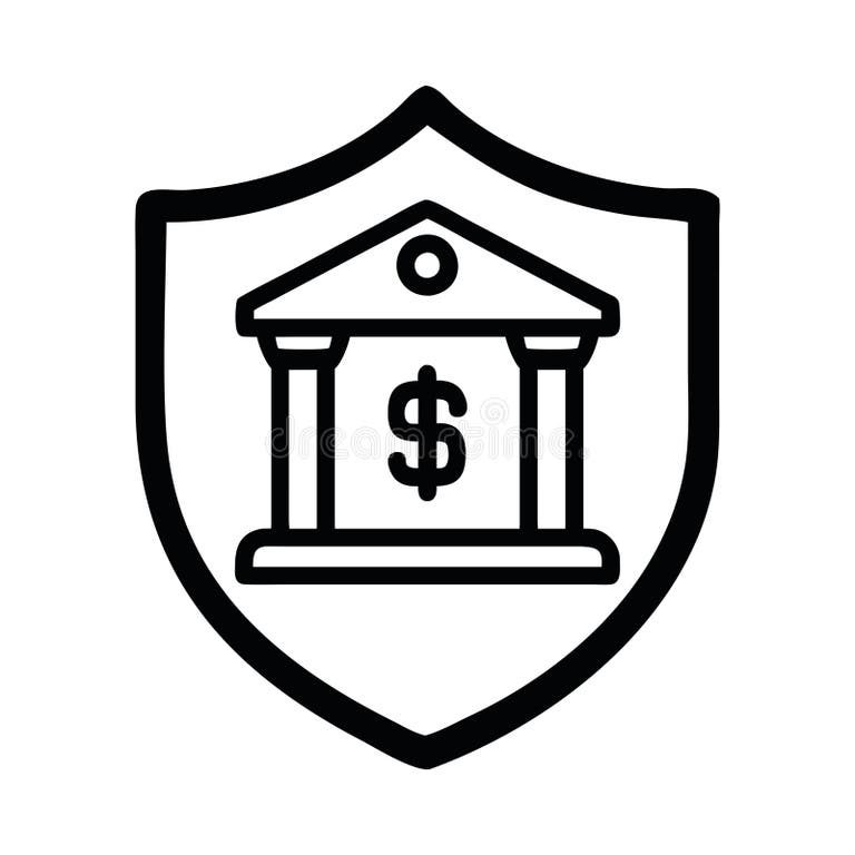 Bank Logo Security stock vector. Illustration of symbol - 365608175