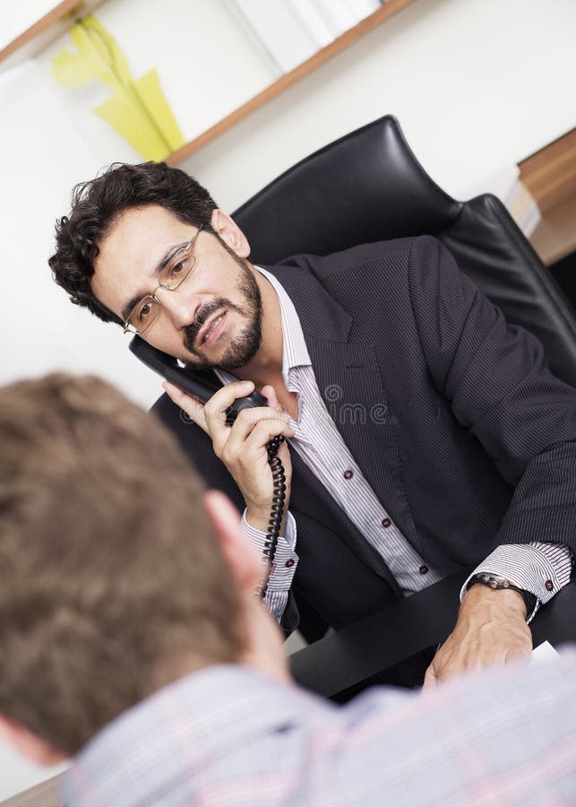 Bank manager at the office stock image. Image of leadership - 128687157