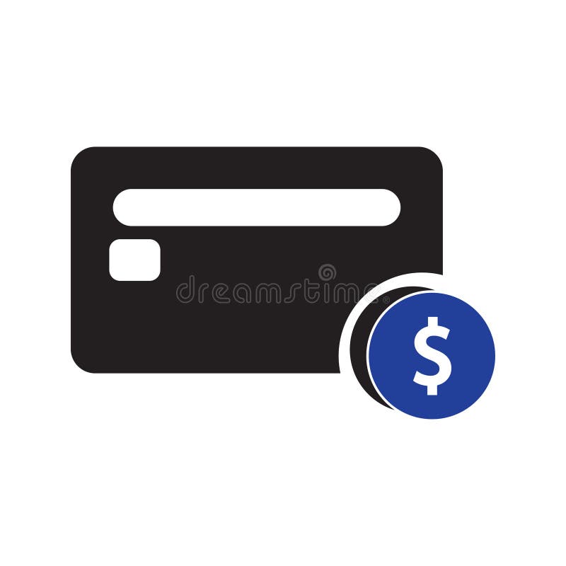 Bank money card icon stock vector. Illustration of card - 257197318