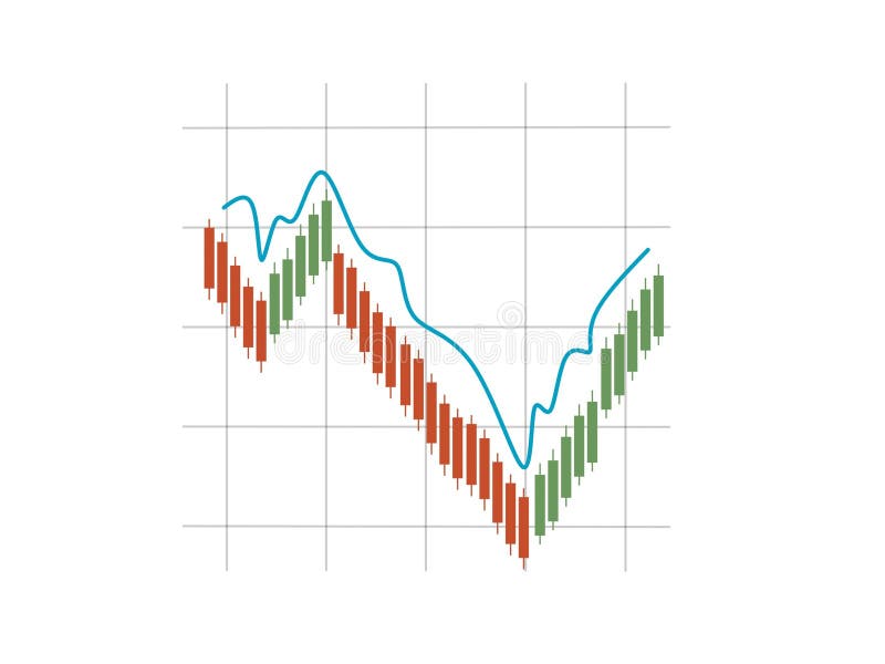 Bank Grey Money Chart on White Background - 3d Render Stock ...