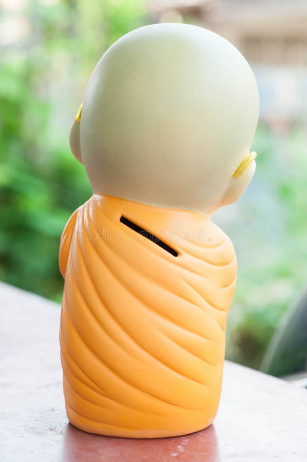 Bank monk doll stock image. Image of buddhism, bald, faith - 51470415