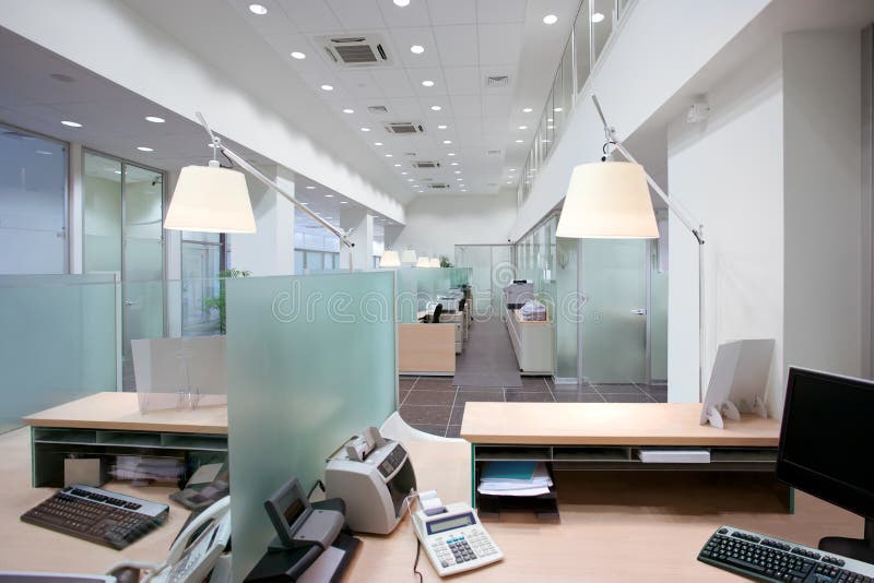 Bank office stock photo. Image of bureau, inside, furniture - 23754238