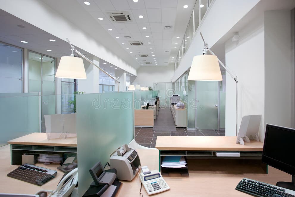 Bank office stock photo. Image of bureau, inside, furniture - 23754238