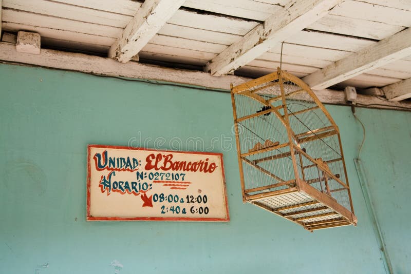 Bank office hours, Cuba editorial image. Image of times - 37759025