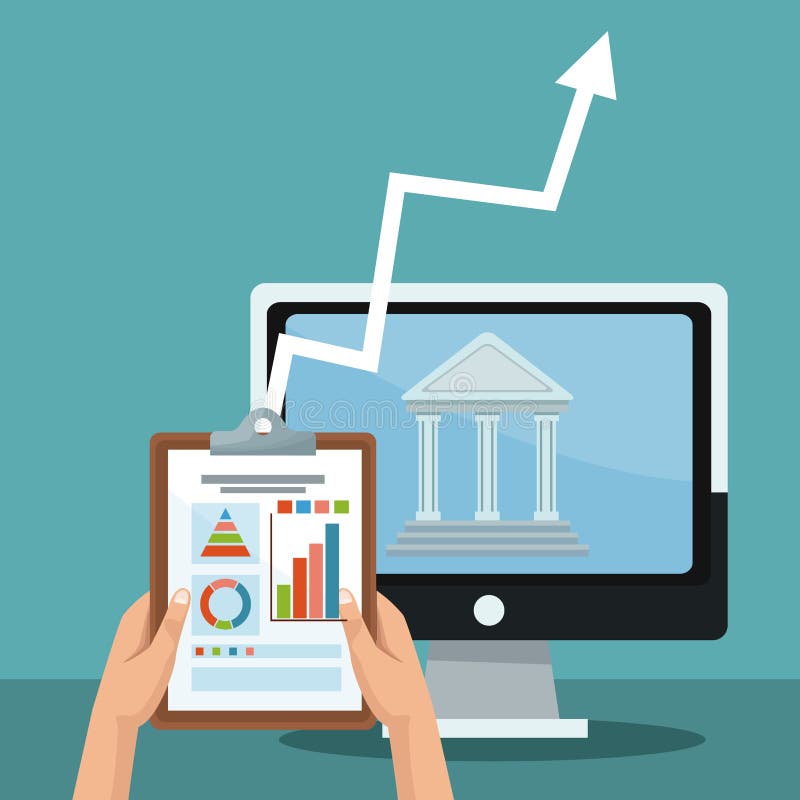 Bank online application stock vector. Illustration of online - 117327852