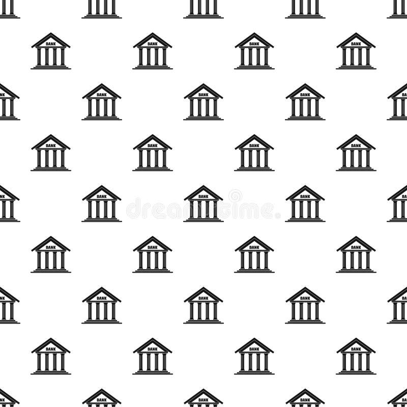 Bank Pattern Seamless Vector Stock Vector - Illustration of cash ...