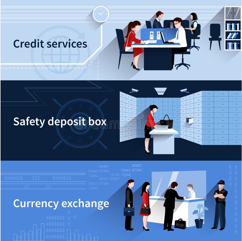 People in Bank Isometric Illustration Stock Vector - Illustration of ...