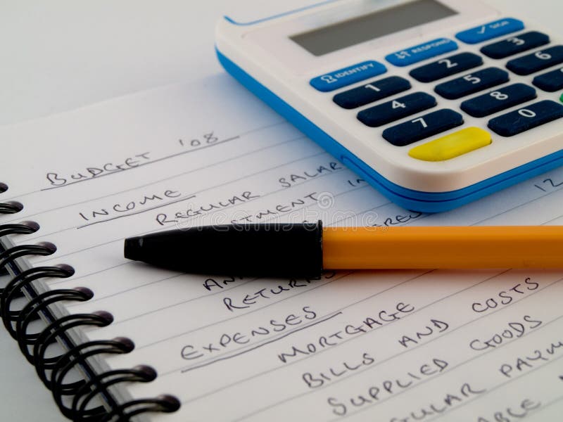 Bank Pin Number Security Calculator with Stylus Stock Image - Image of ...