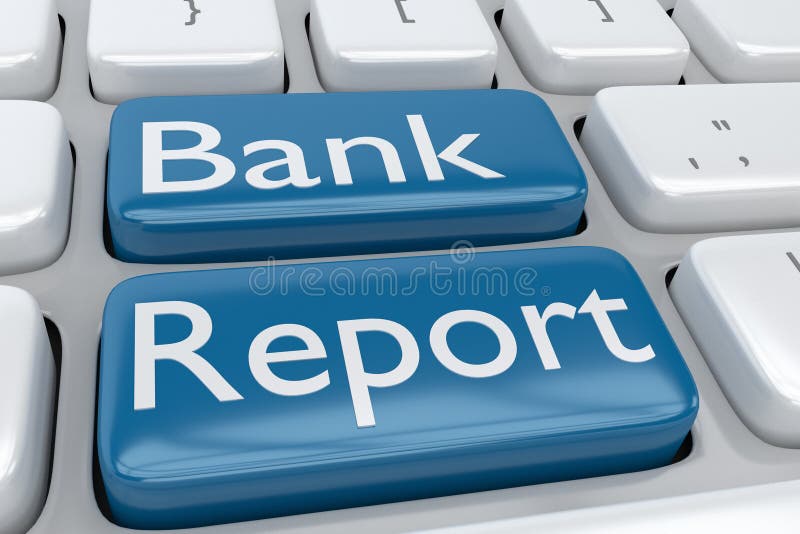 Bank Report concept stock illustration. Illustration of analyzing ...