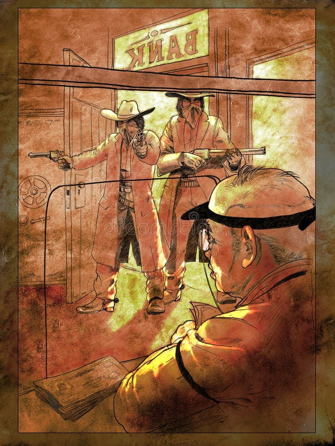 Bank robbery stock illustration. Illustration of abstract - 21899560