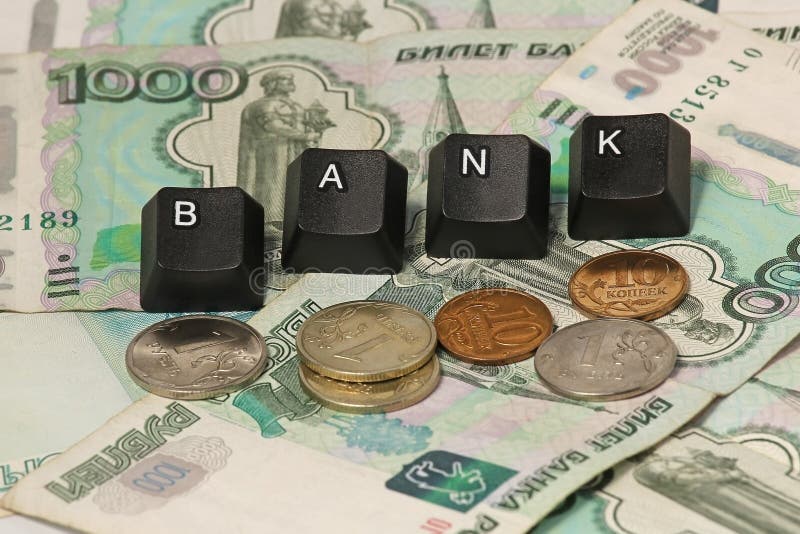 Bank and Russian money stock image. Image of bill, concepts - 48188971