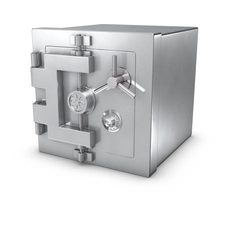 Bank safe stock illustration. Illustration of isolated - 13407801