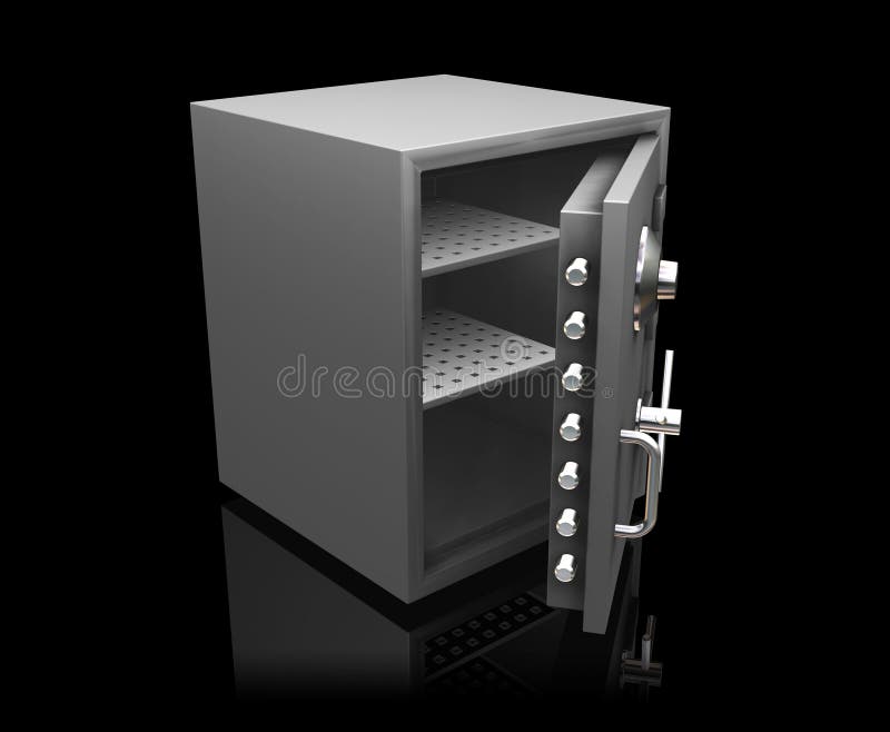 Bank safe stock illustration. Illustration of safe, secure - 1678650