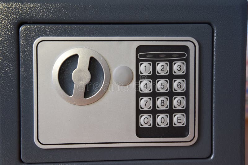 Safe with Code Lock for Safe Storage of Money Stock Image - Image of ...