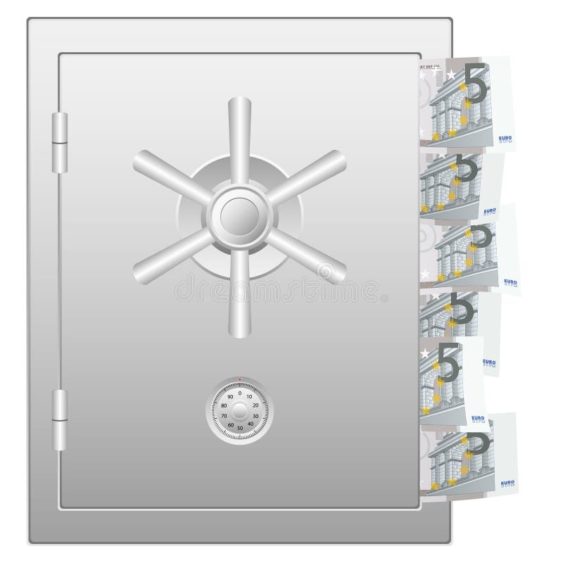Bank safe icon stock vector. Illustration of dial, deposit - 23221077