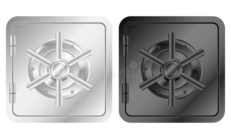 Safe Icon stock vector. Illustration of door, lineart - 254211386