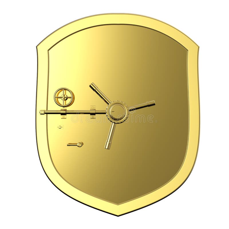 Bank Safe or Vault Isolated Stock Illustration - Illustration of ...