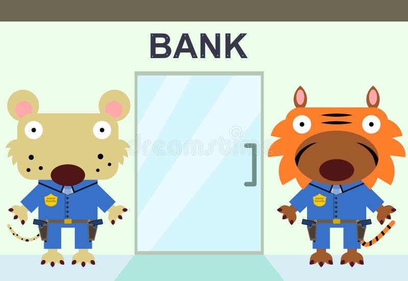 Bank security stock illustration. Illustration of work - 37920951