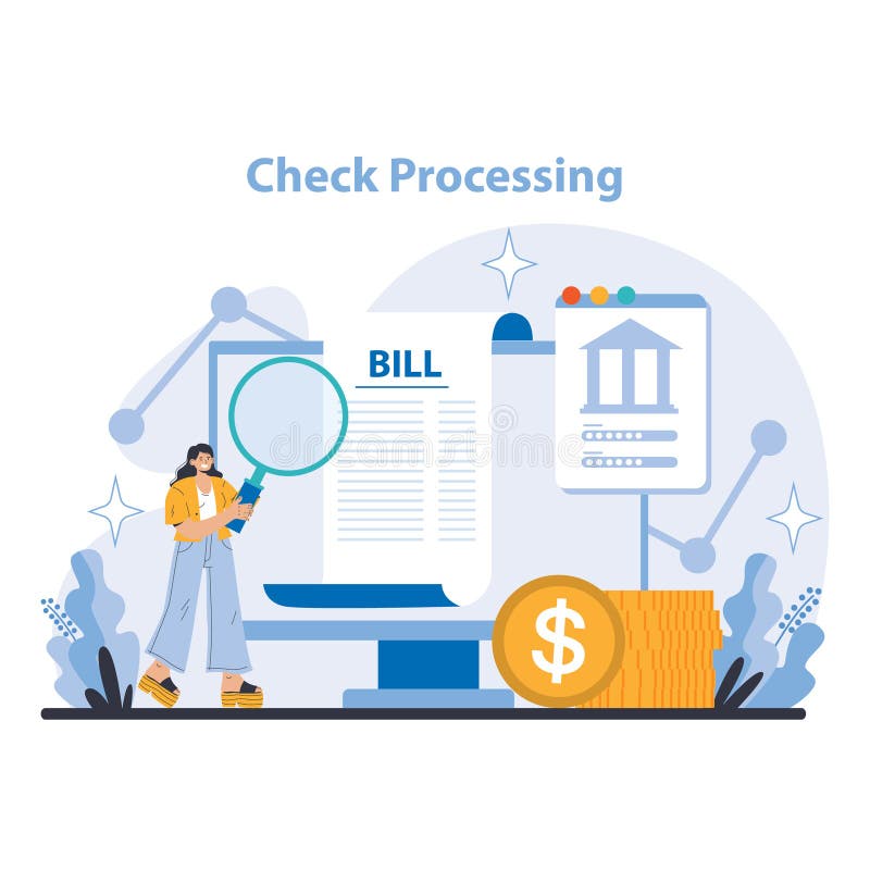 Bank Services Concept. Flat Vector Illustration. Stock Vector ...