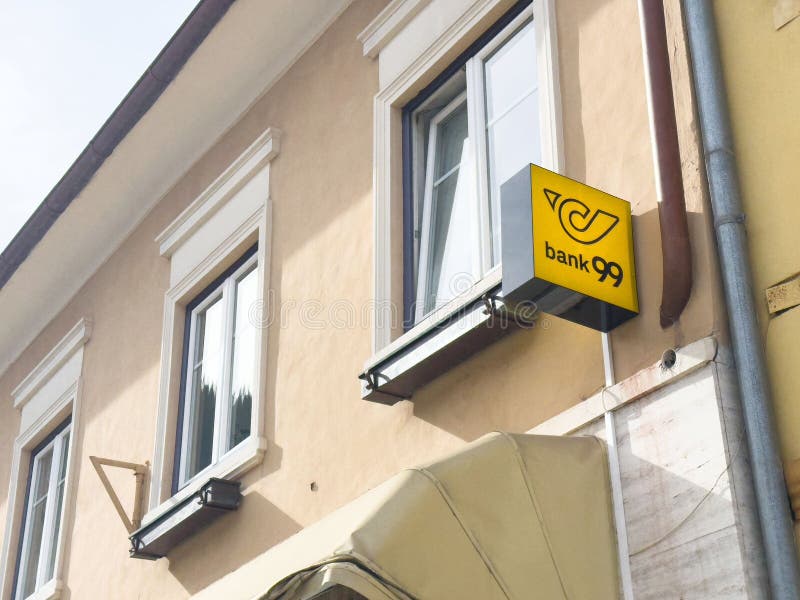 Bank99 Sign on Beige Building Exterior with Windows Editorial ...