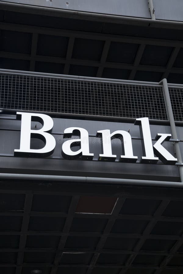 Bank Sign stock photo. Image of entrance, building, finance - 66139724
