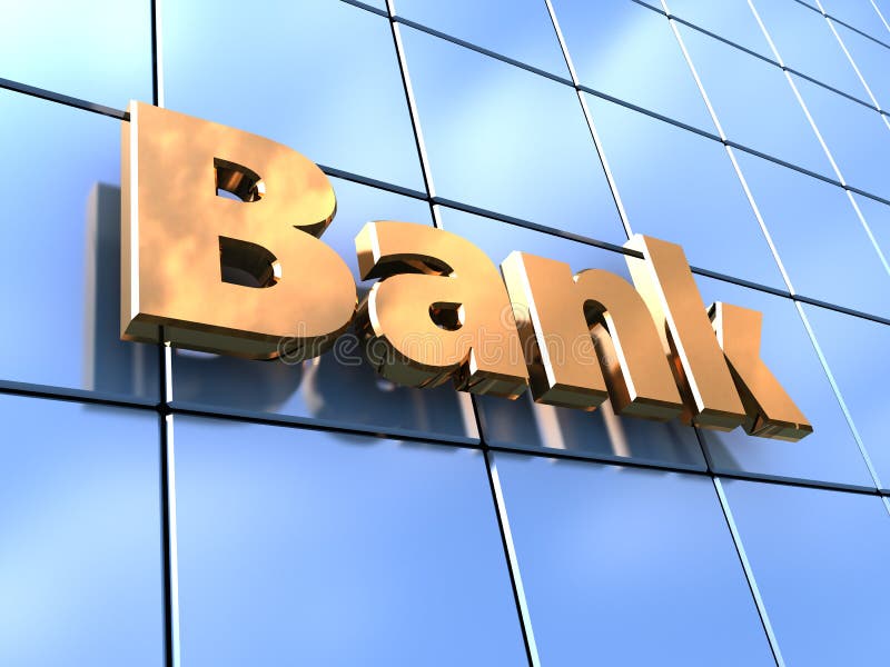 Bank sign stock illustration. Illustration of banking - 70924491